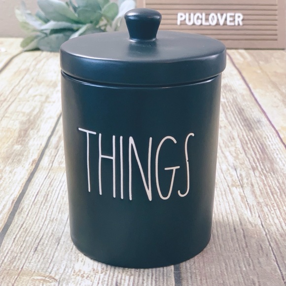Rae Dunn | Accessories | Rae Dunn Black Lidded Jar Things | Poshmark